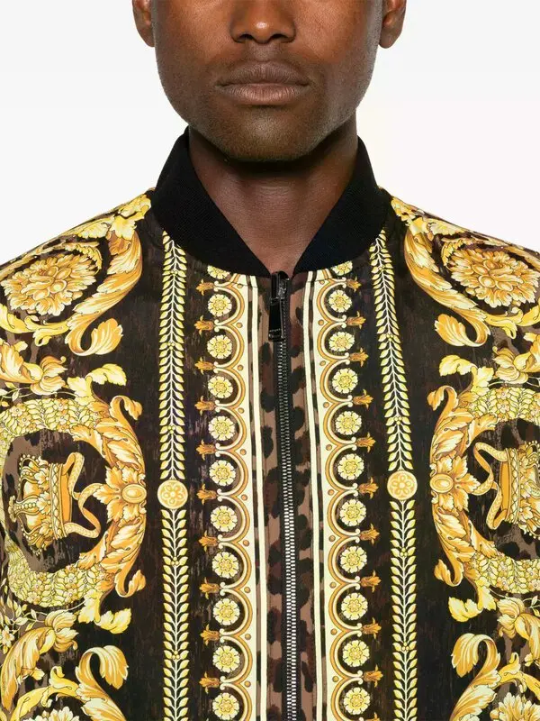 Versace Barocco-print Bomber Jacket