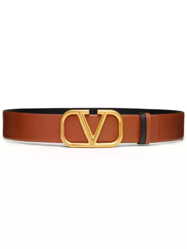 Valentino Garavani Reversible Vlogo Signature Belt - Brown
