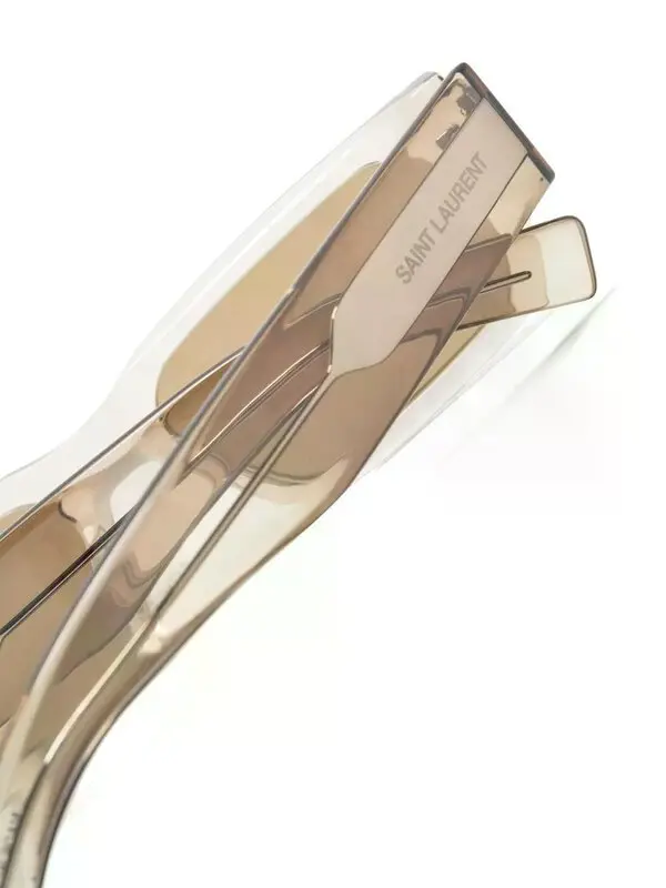 Saint Laurent Naked Wire Rectangle-frame Sunglasses