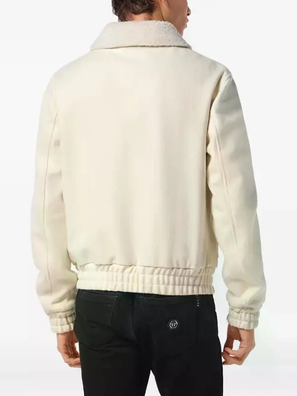Philipp Plein Logo-patch Jacket - Neutrals