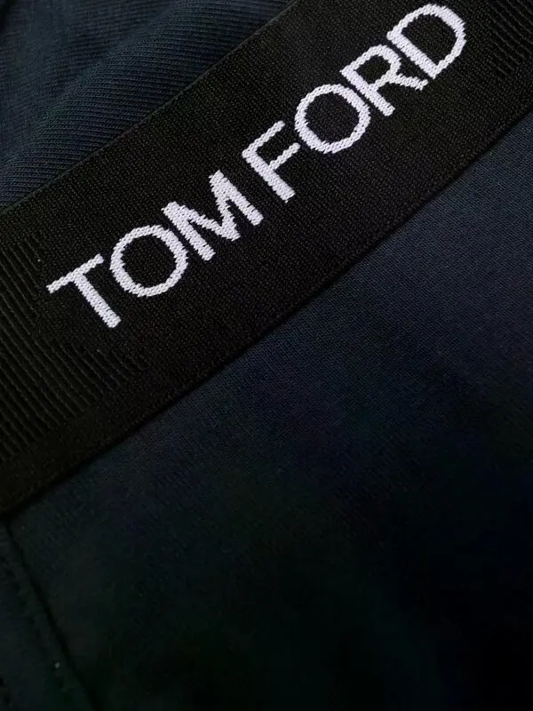 TOM FORD Logo-waistband Boxer Briefs - Blue