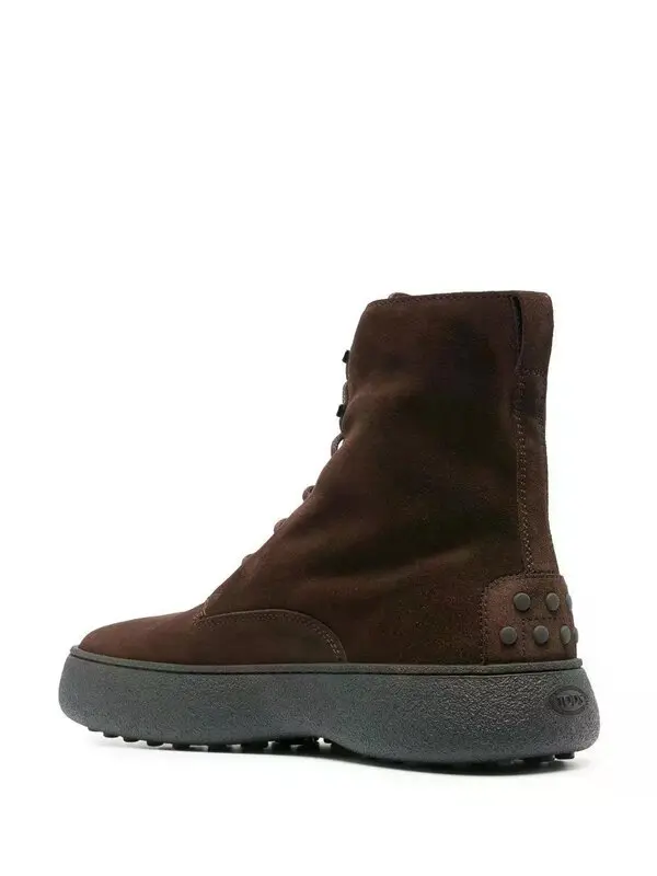 TOD'S Lace-up Leather Boots