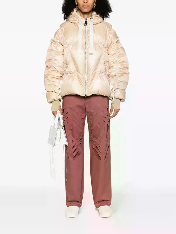 Khrisjoy Zip-up Hooded Puffer Jacket