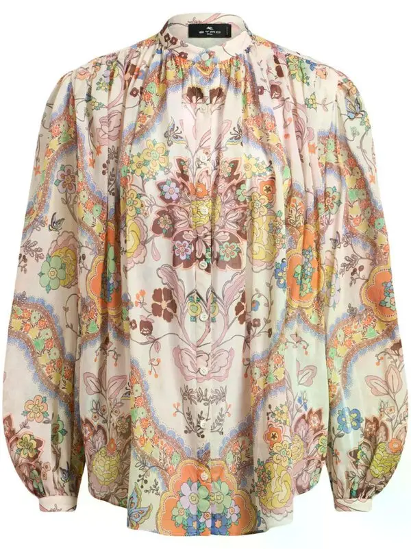 Etro Cotton Pleated Shirt