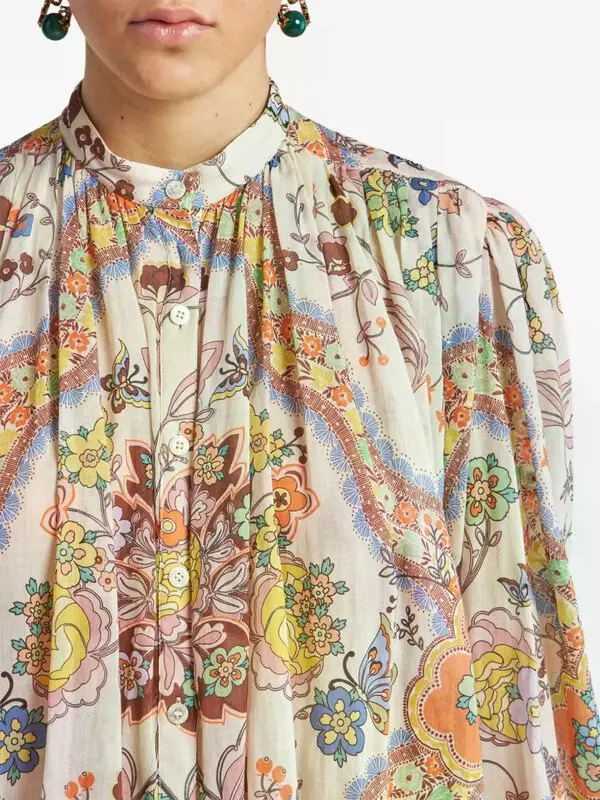 Etro Cotton Pleated Shirt