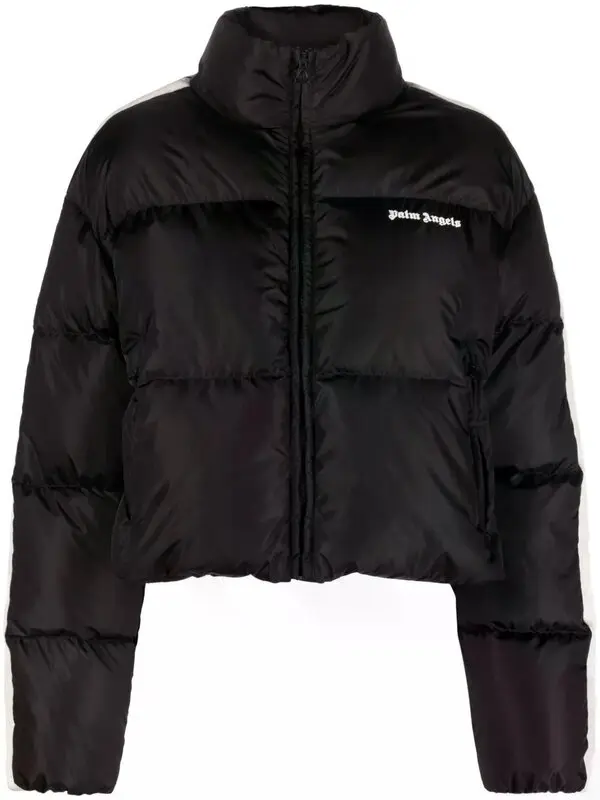 Palm Angels Logo-embroidered Puffer Jacket