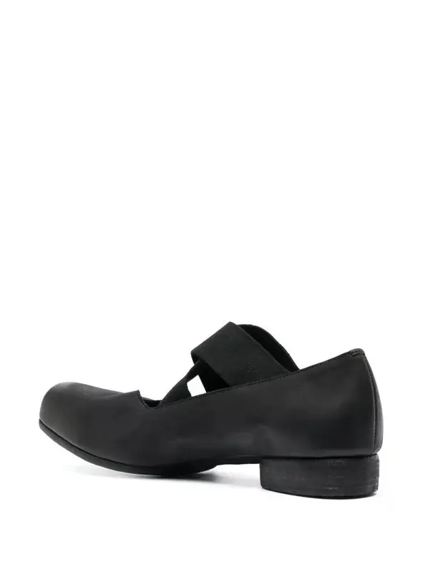 UMA WANG Criss-cross Ballet Flats - Black