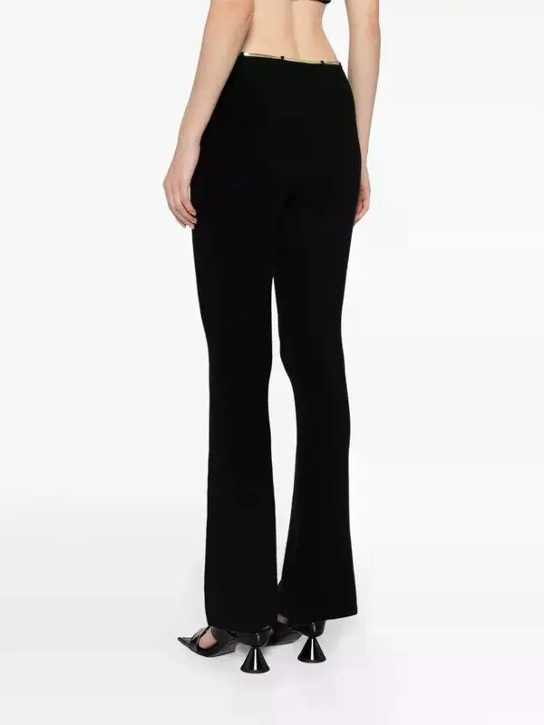 Alexander Wang Ribbed Chain-link Flared Trousers