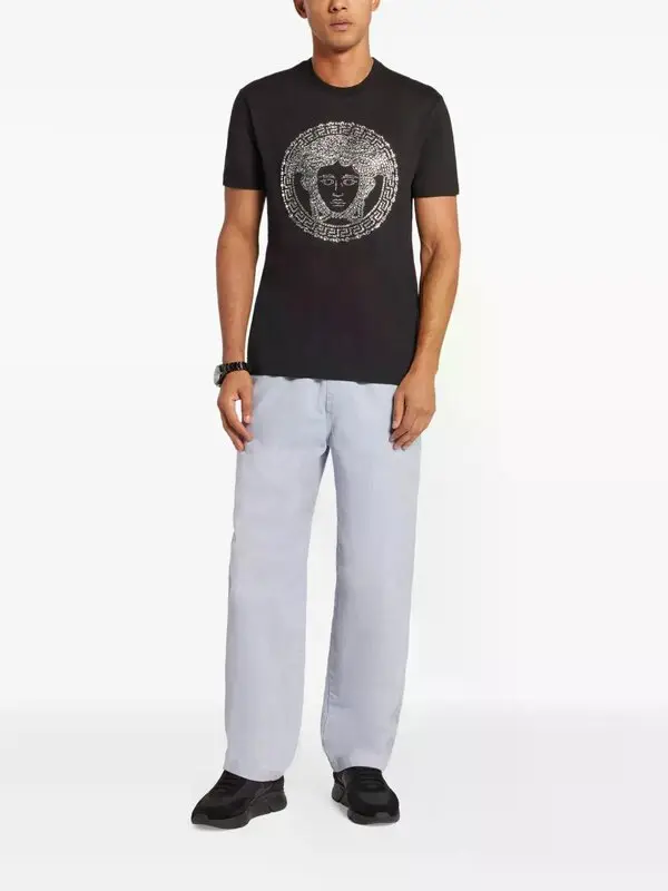 Versace Medusa-rhinestone T-shirt