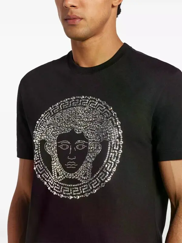 Versace Medusa-rhinestone T-shirt