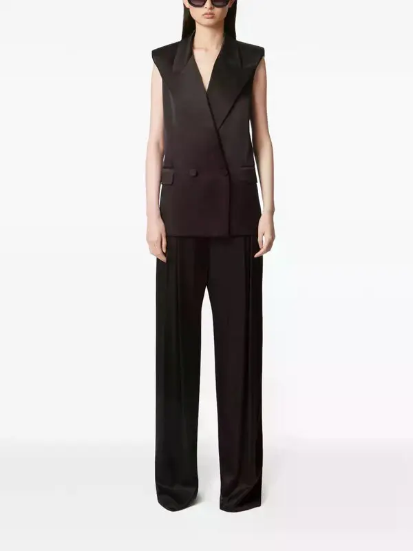 Nina Ricci Double-breasted Satin Blazer