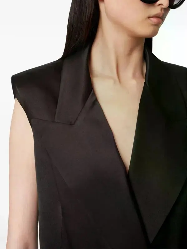 Nina Ricci Double-breasted Satin Blazer