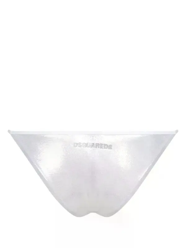 Dsquared2 High-cut Metallic Bikini Bottoms