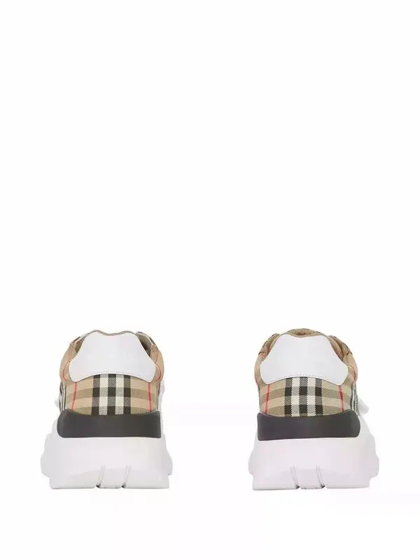 Burberry Check Suede Sneakers