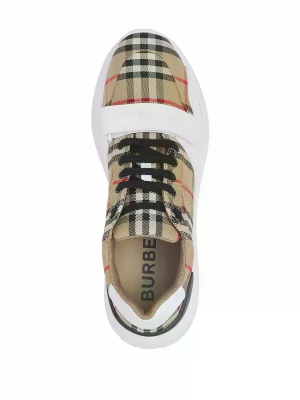 Burberry Check Suede Sneakers