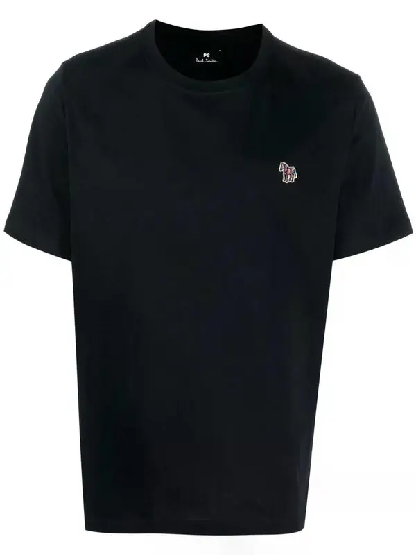 Paul Smith Zebra Logo-patch T-shirt - Blue