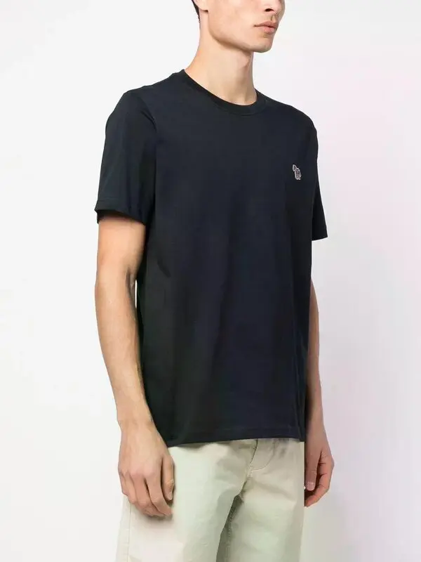 Paul Smith Zebra Logo-patch T-shirt - Blue