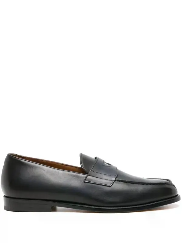 DOUCAL'S Faded Leather Penny Loafers