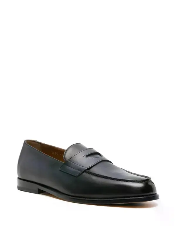 DOUCAL'S Faded Leather Penny Loafers