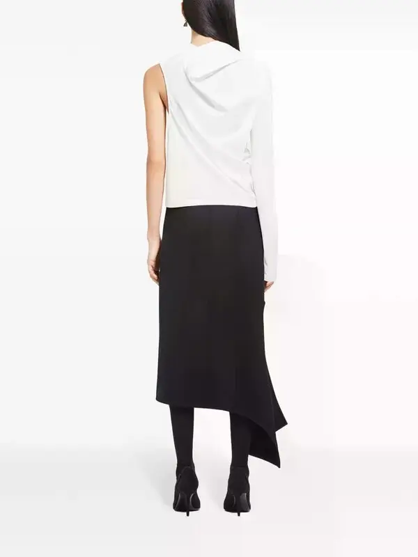 COURREGES Asymmetric Off-shoulder T-shirt