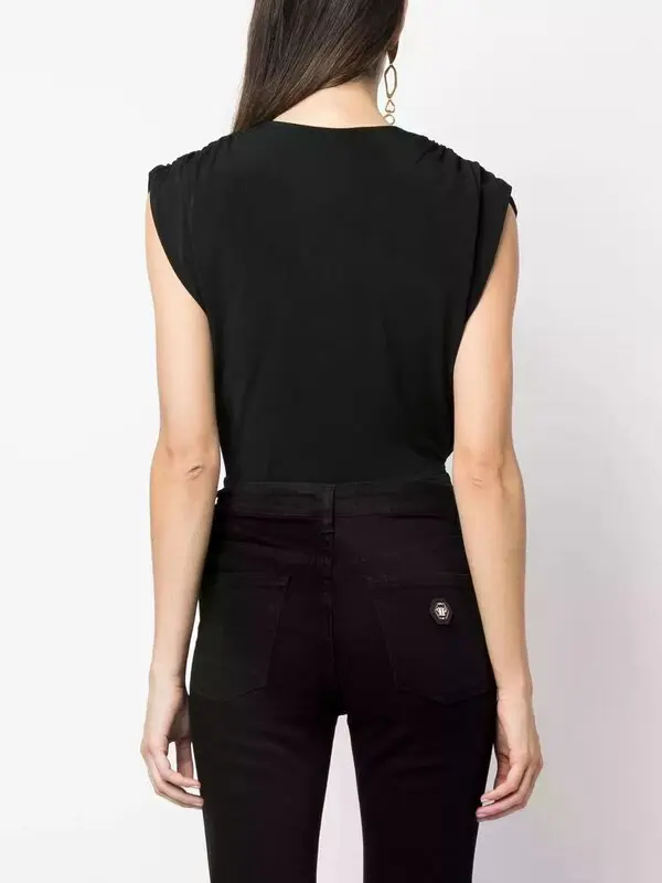 Philipp Plein Plunging V-neck Bodysuit