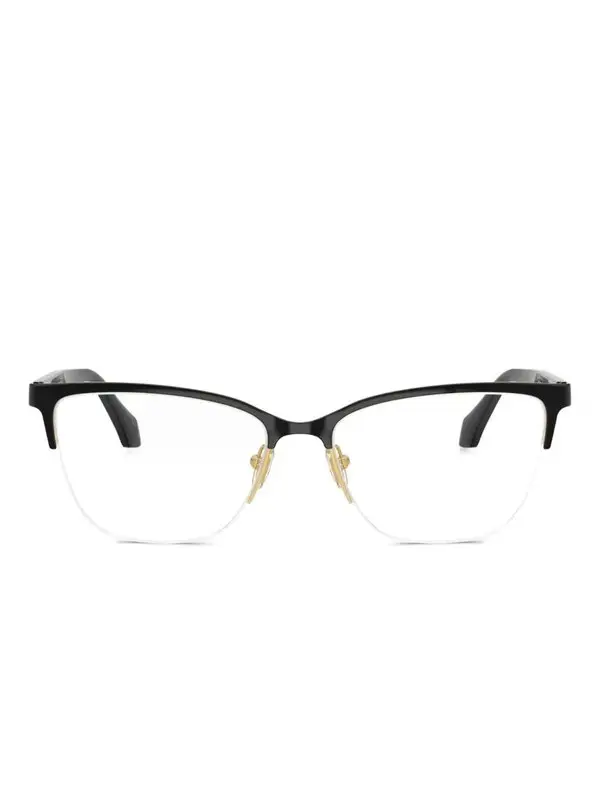 Versace Logo-print Glasses - Black