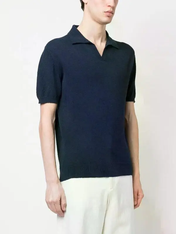DRUMOHR Jersey Short-sleeved Polo Shirt - Blue