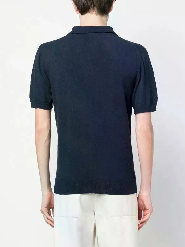 DRUMOHR Jersey Short-sleeved Polo Shirt - Blue