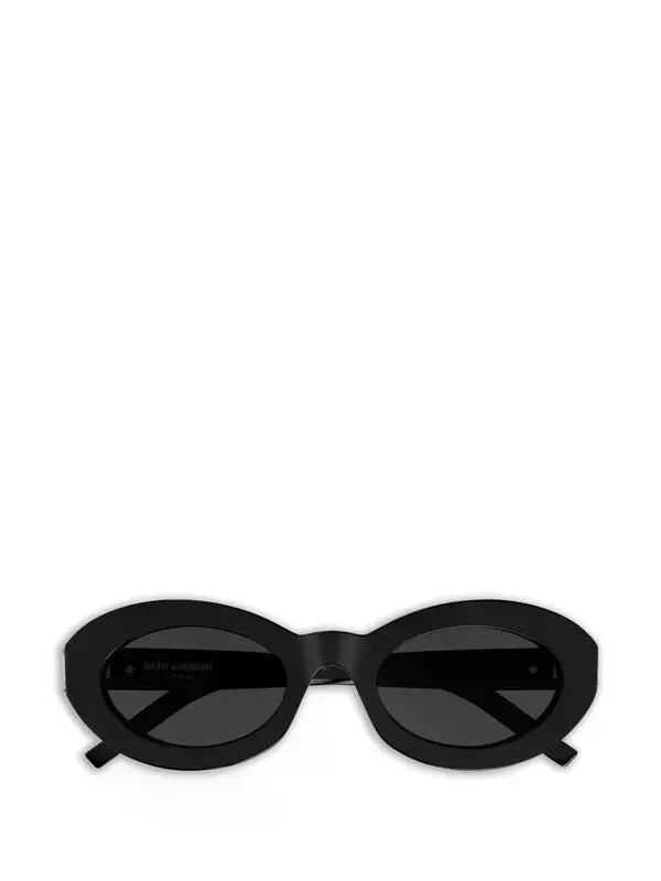 Saint Laurent Oval-frame Sunglasses - Black