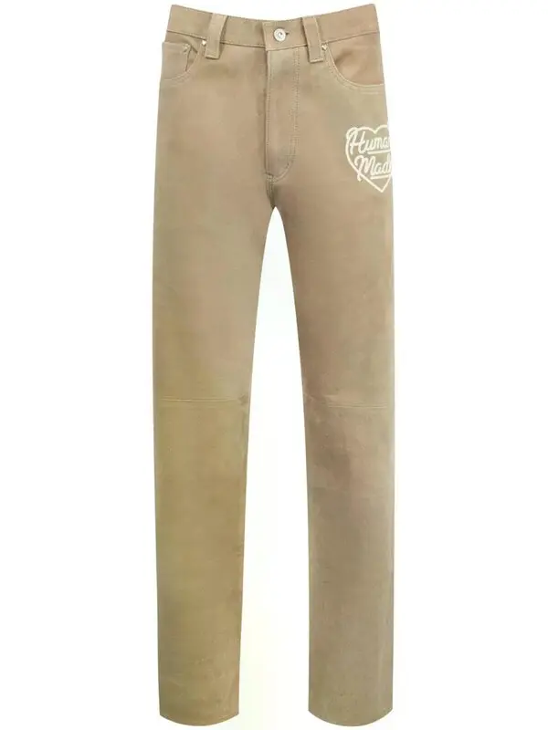 HUMAN MADE Suede Leather Trousers