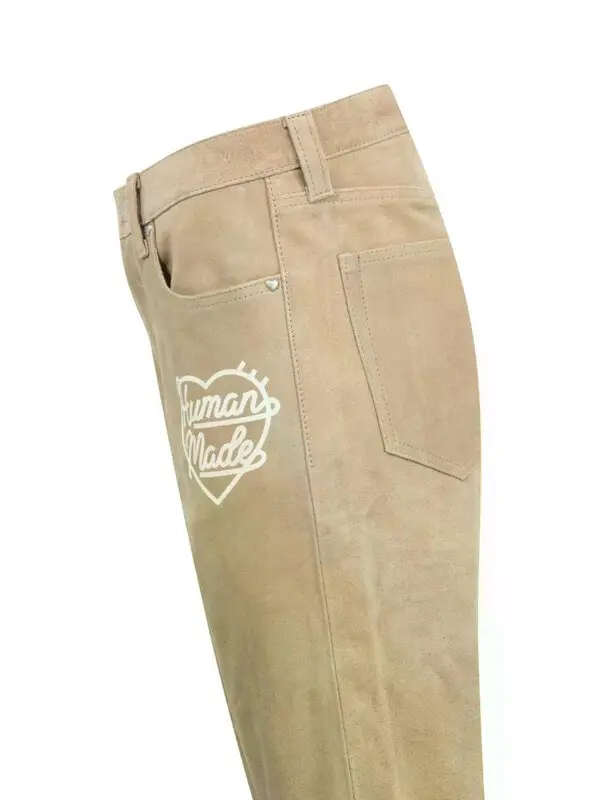 HUMAN MADE Suede Leather Trousers