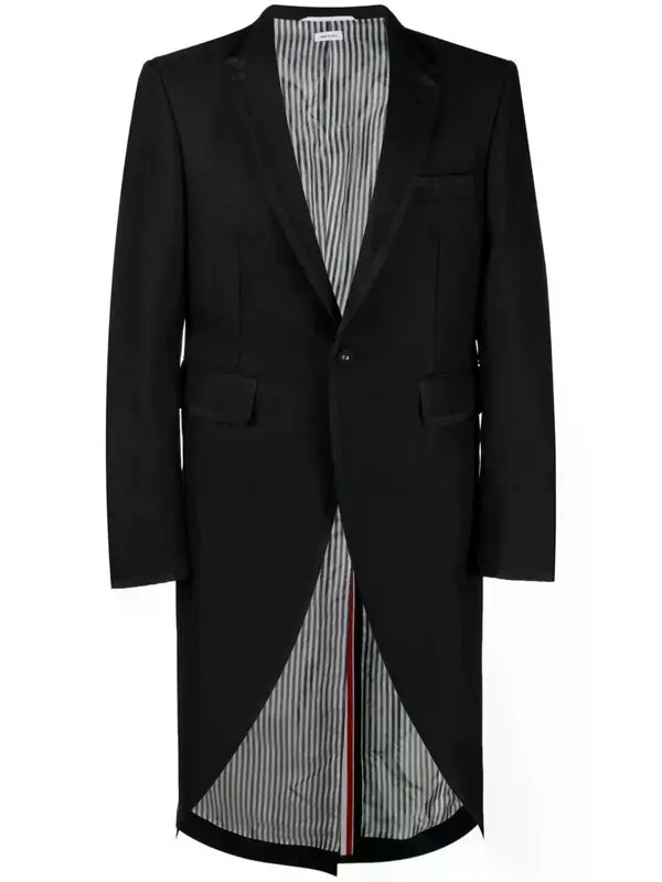 Thom Browne Single-breasted High-low Coat