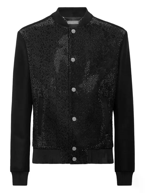 Philipp Plein Rhinestone-embellished Bomber Jacket