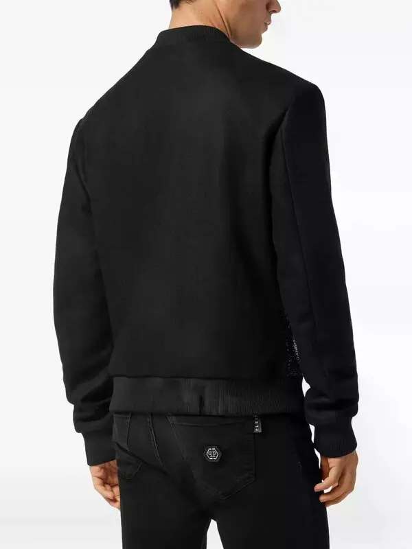 Philipp Plein Rhinestone-embellished Bomber Jacket