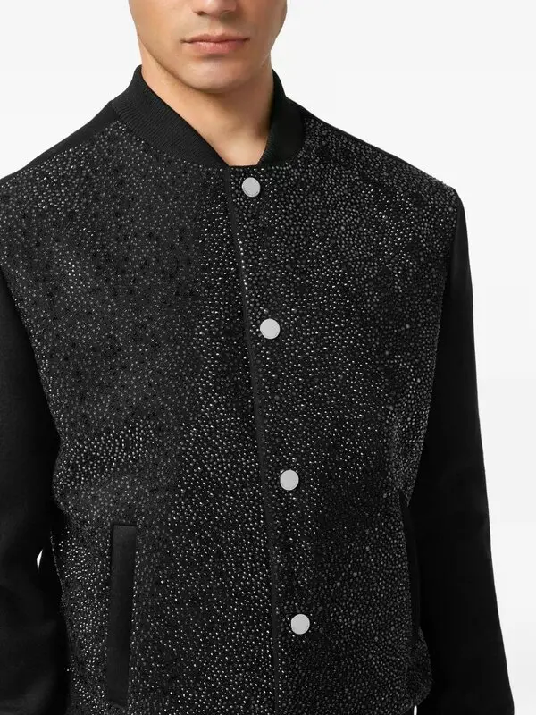 Philipp Plein Rhinestone-embellished Bomber Jacket