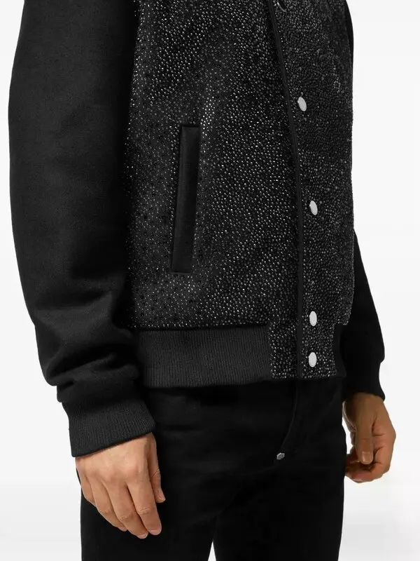Philipp Plein Rhinestone-embellished Bomber Jacket