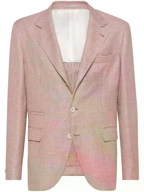 Brunello Cucinelli Houndstooth-pattern Blazer