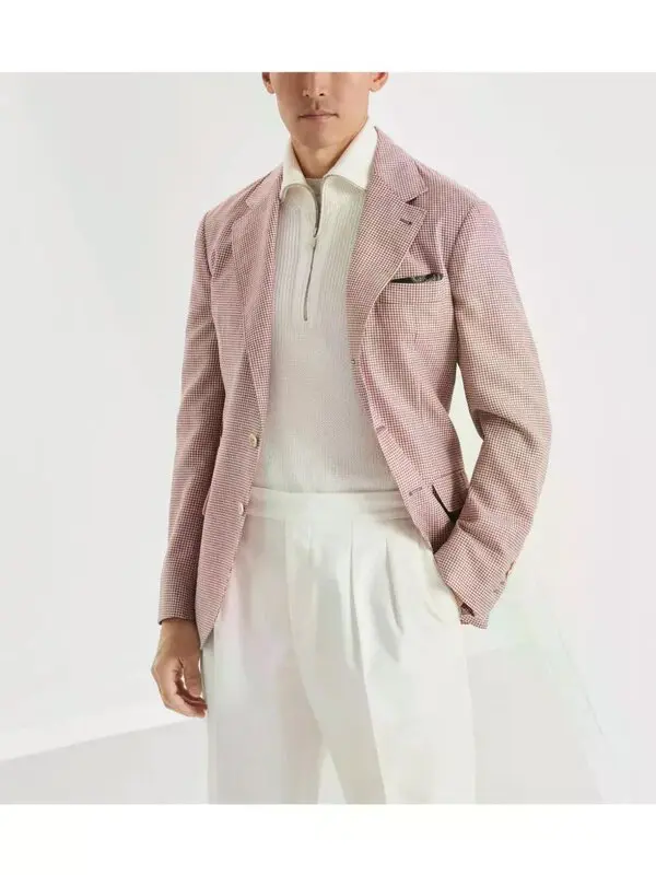 Brunello Cucinelli Houndstooth-pattern Blazer
