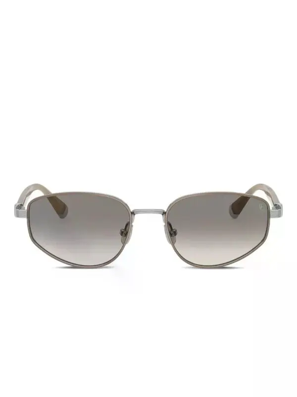 Brunello Cucinelli Geometric-frame Sunglasses - Silver