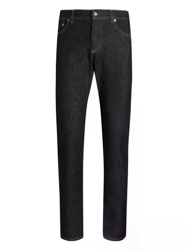 Dolce & Gabbana Logo-plaque Slim Fit Jeans