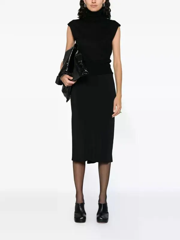 Rick Owens Cotton-silk Blend Skirt