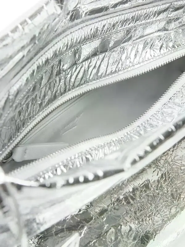 Marsèll Fanta Metallic-effect Leather Clutch Bag - Silver