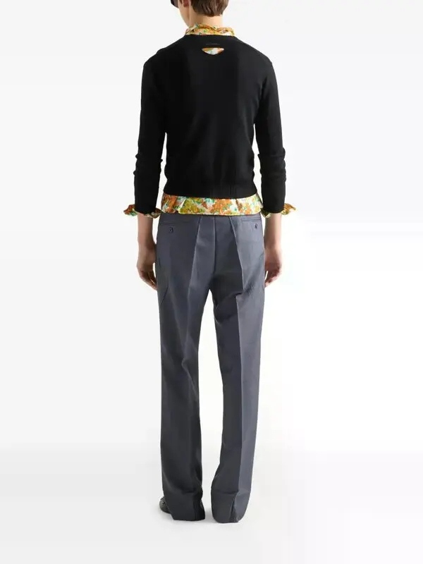 Prada Pressed-crease Trousers
