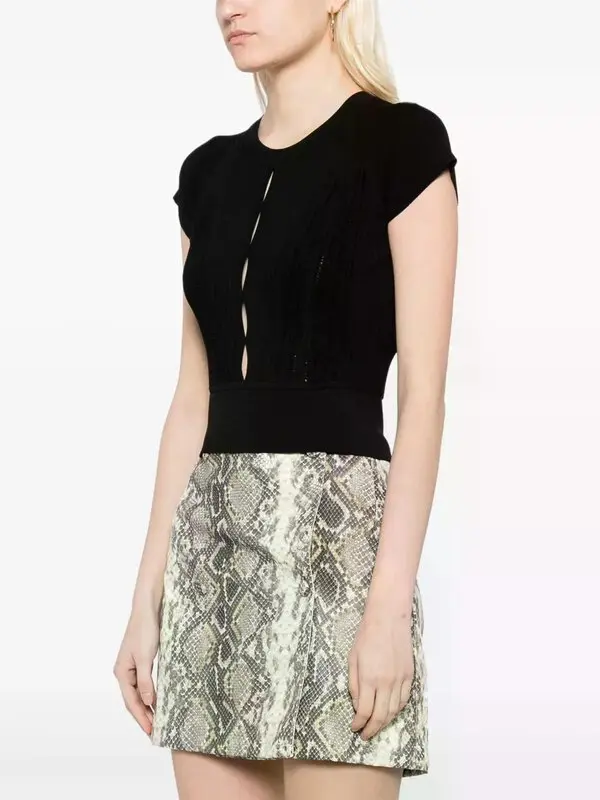 IRO PARIS Cut-out Ribbed Top