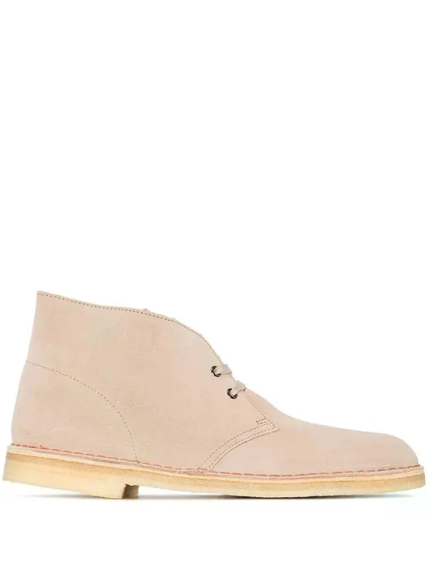Clarks Suede Ankle Desert Boots - Neutrals