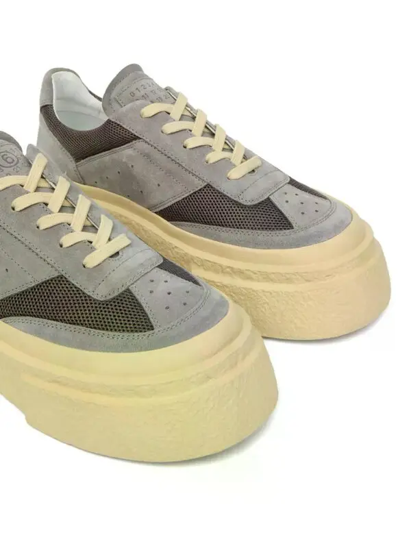 MAISON MARGIELA Gambetta Leather Sneakers - Grey