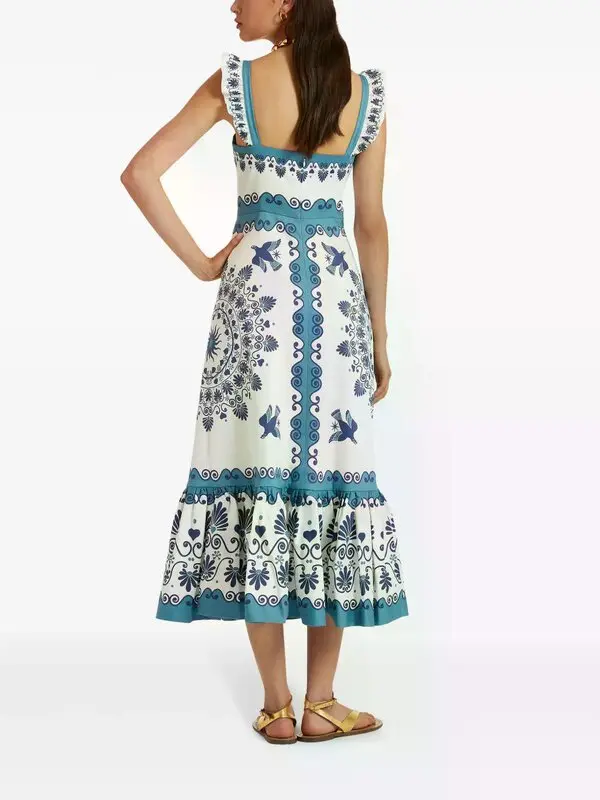 La DoubleJ Gingerbread Cotton Midi Dress