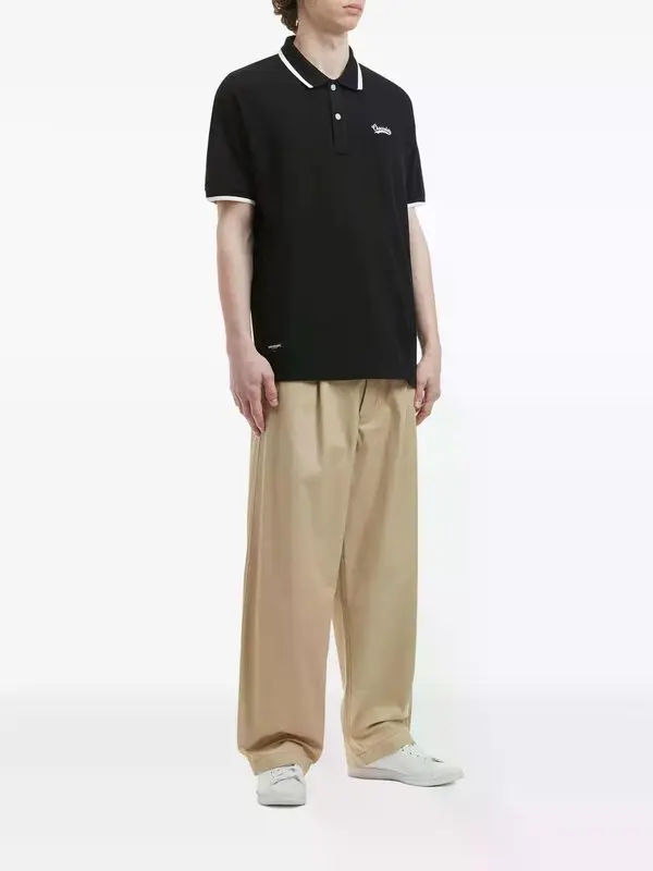 CHOCOOLATE Logo-embroidered Polo Shirt - Black