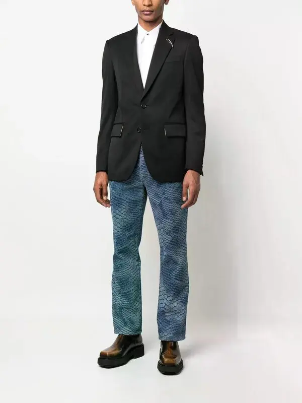 Roberto Cavalli Single-breasted Wool Jacket