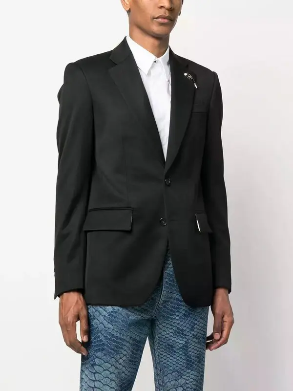 Roberto Cavalli Single-breasted Wool Jacket